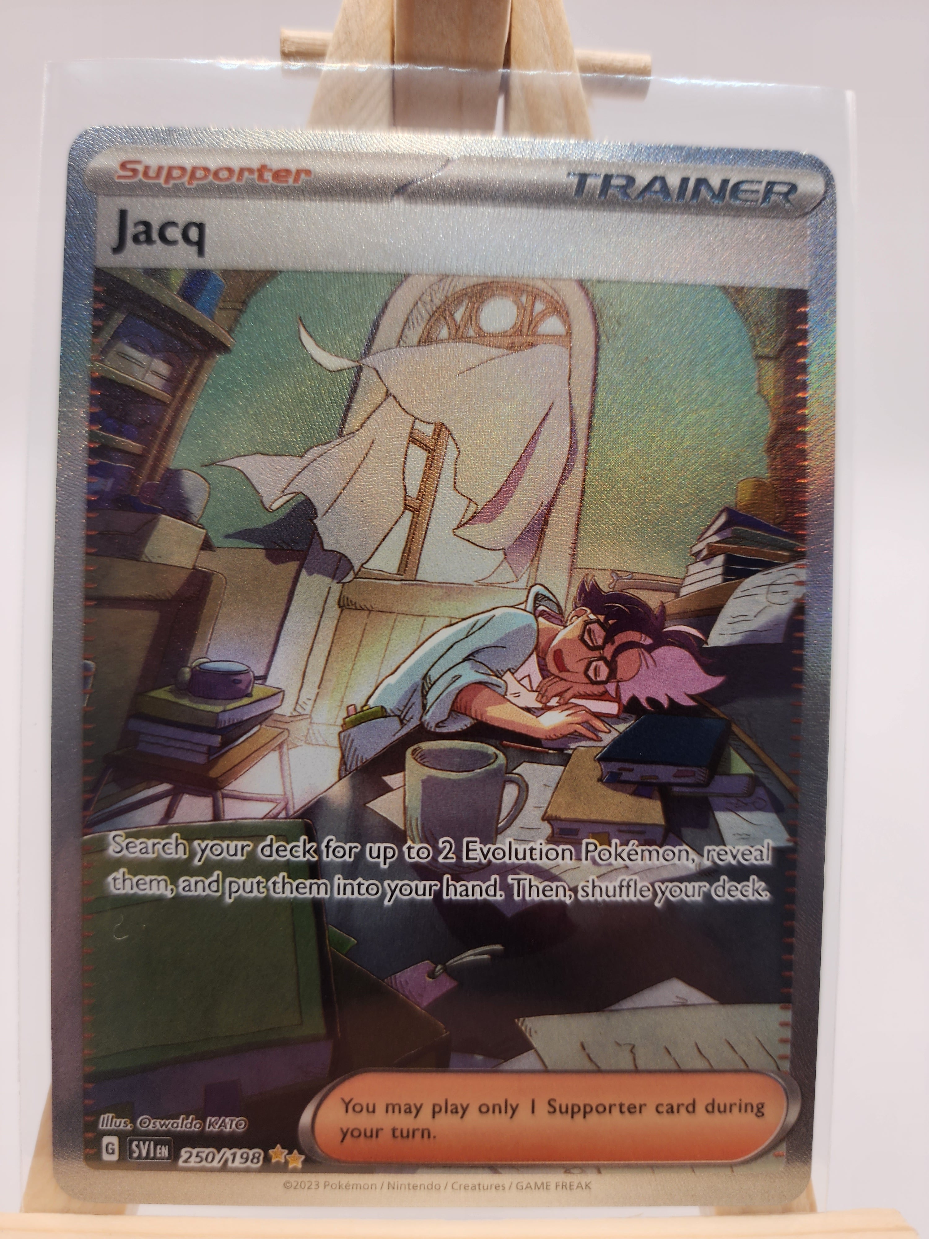 Jacq 250/198 Scarlet & Violet Special Illustration Rare Pokemon TCG Card
