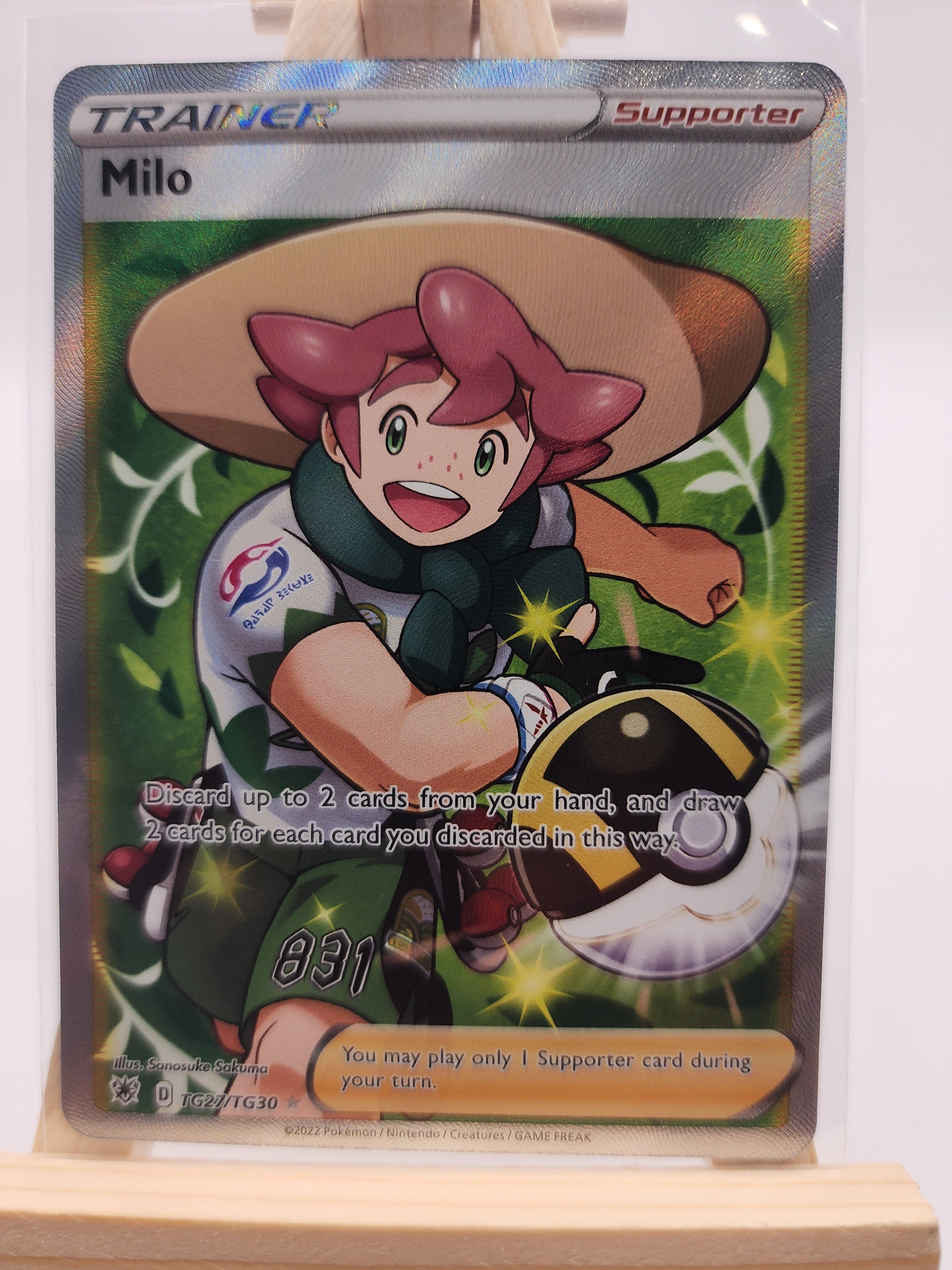 Milo TG27/TG30 Astral Radiance Trainer Full Art Pokemon Card