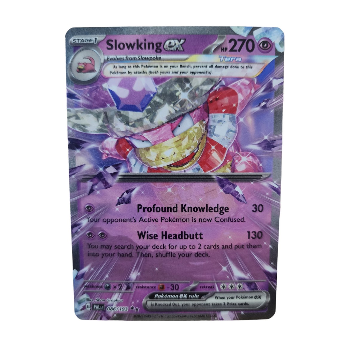 SLOWKING EX 086/193 - Double Rare - Paldea Evolved - Pokemon Trading ...