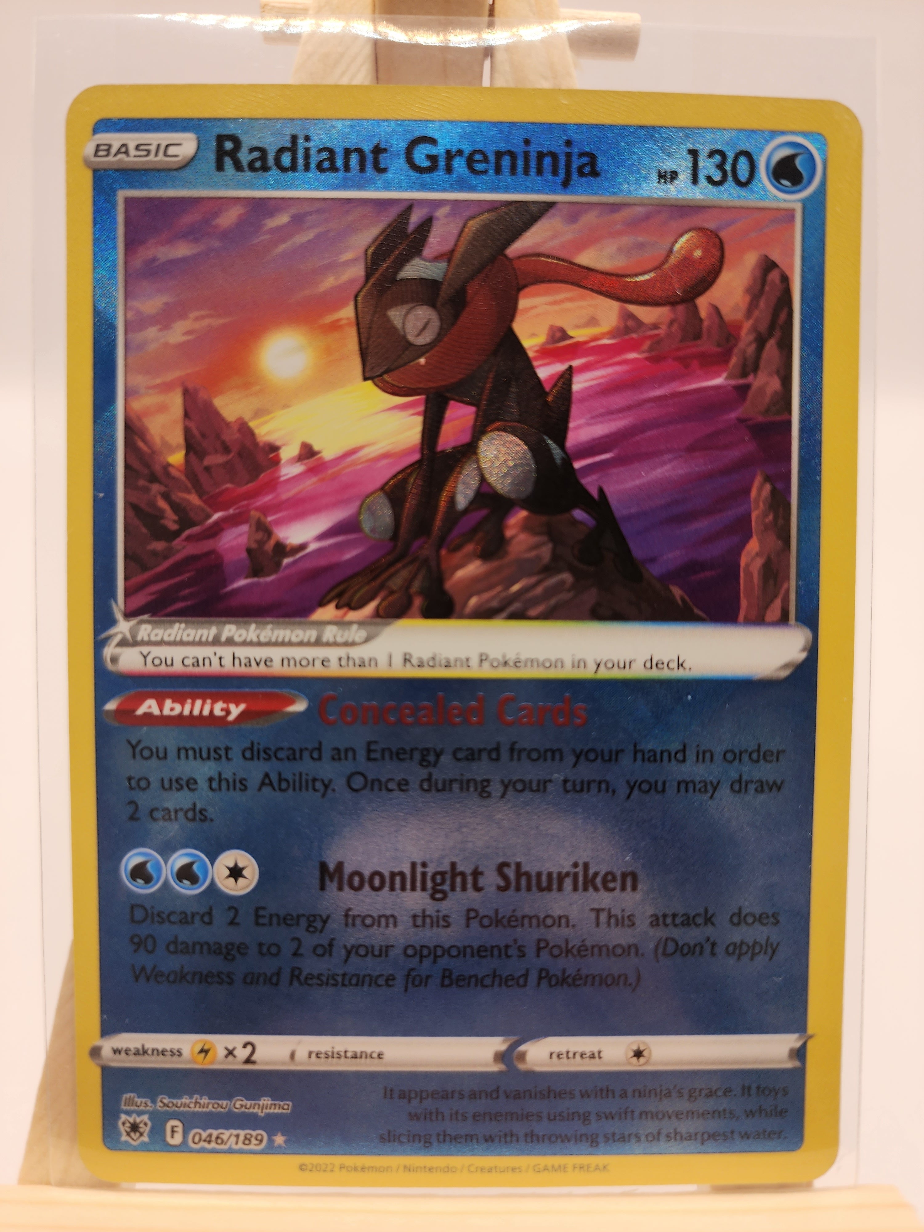 Radiant Greninja - Astral Radiance 046/189 - Holo Pokemon Card