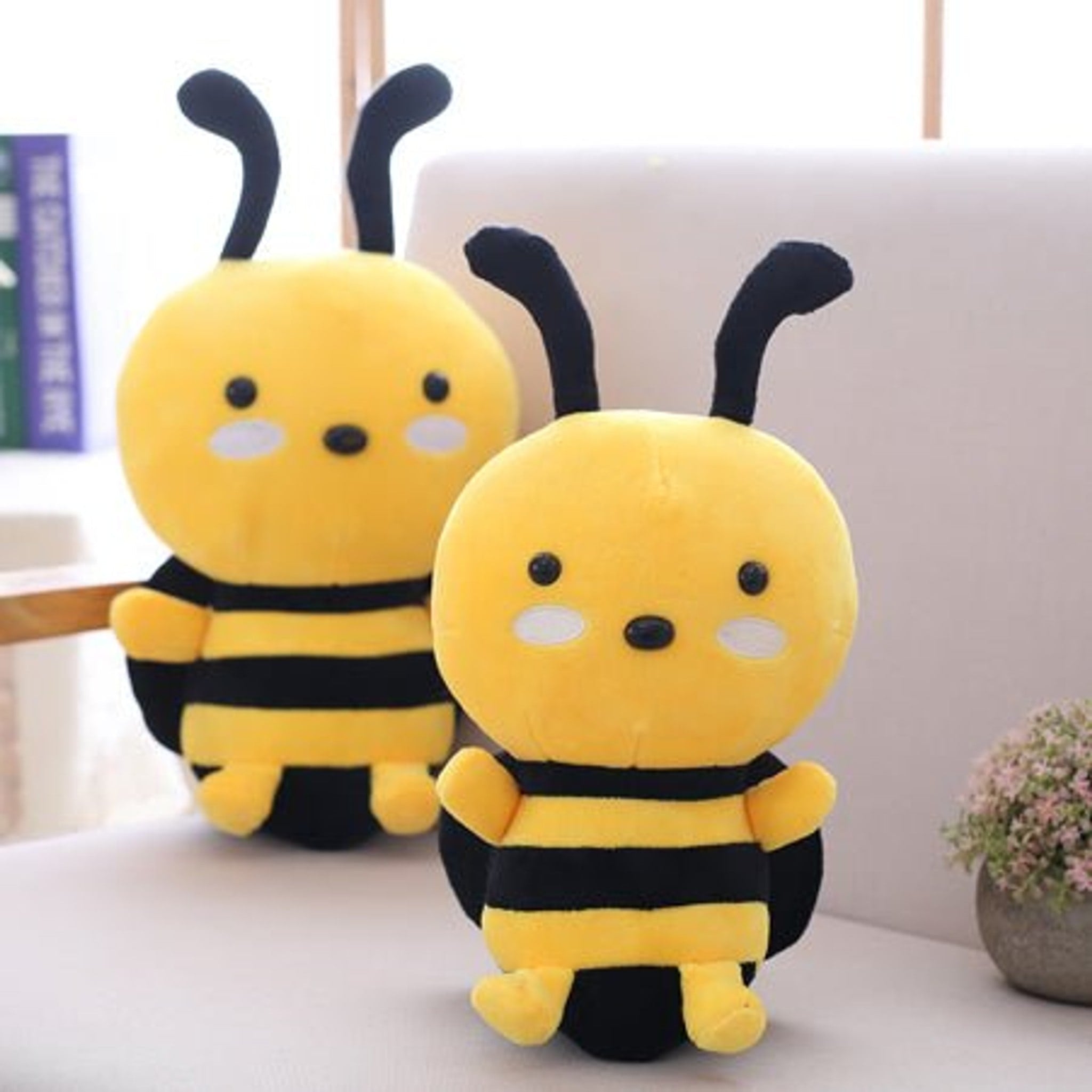 Round Honey Bee Plush Toy